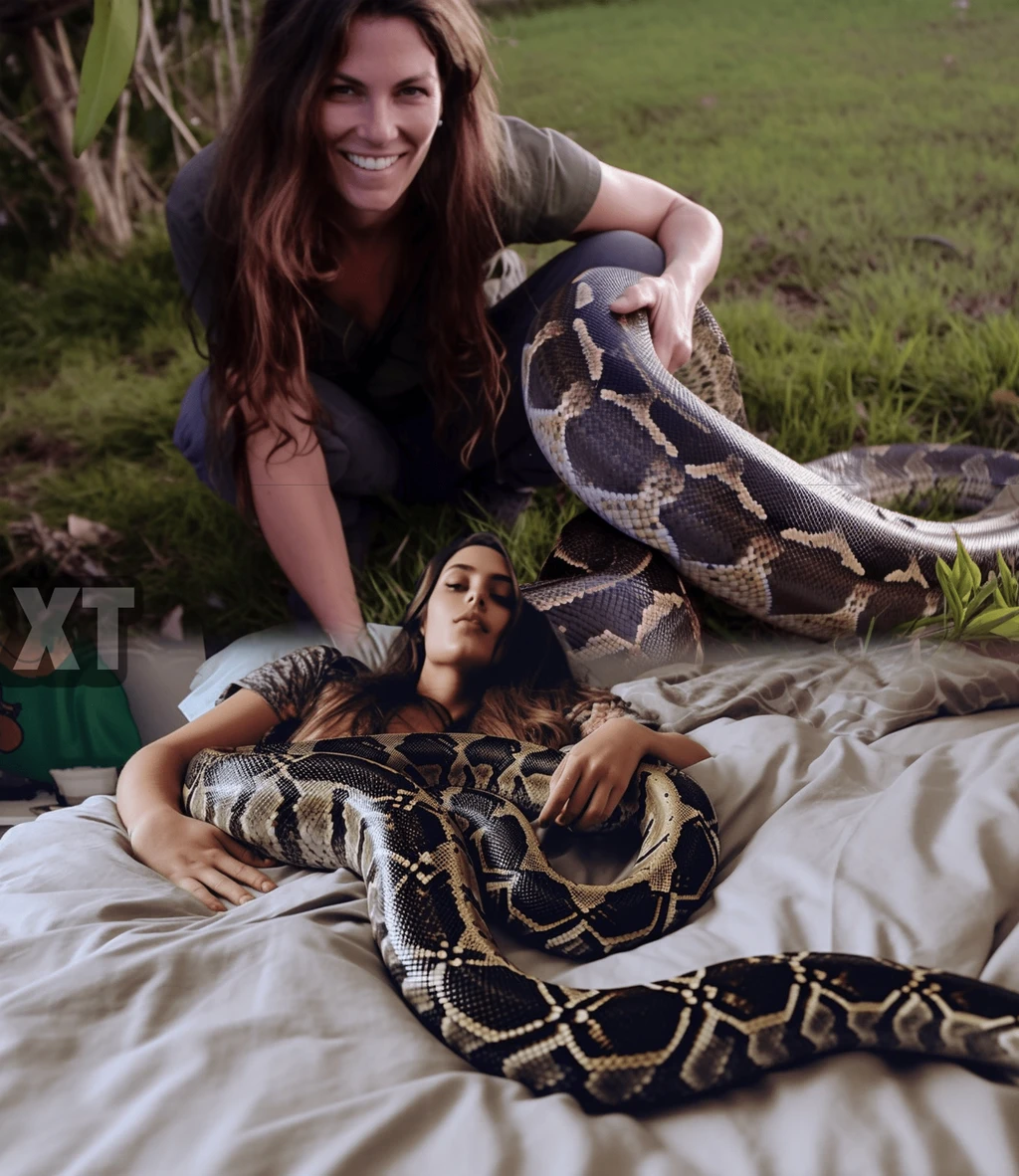 Woman Thought She Could Sleep Safely With Her Pet Python Every Night ...
