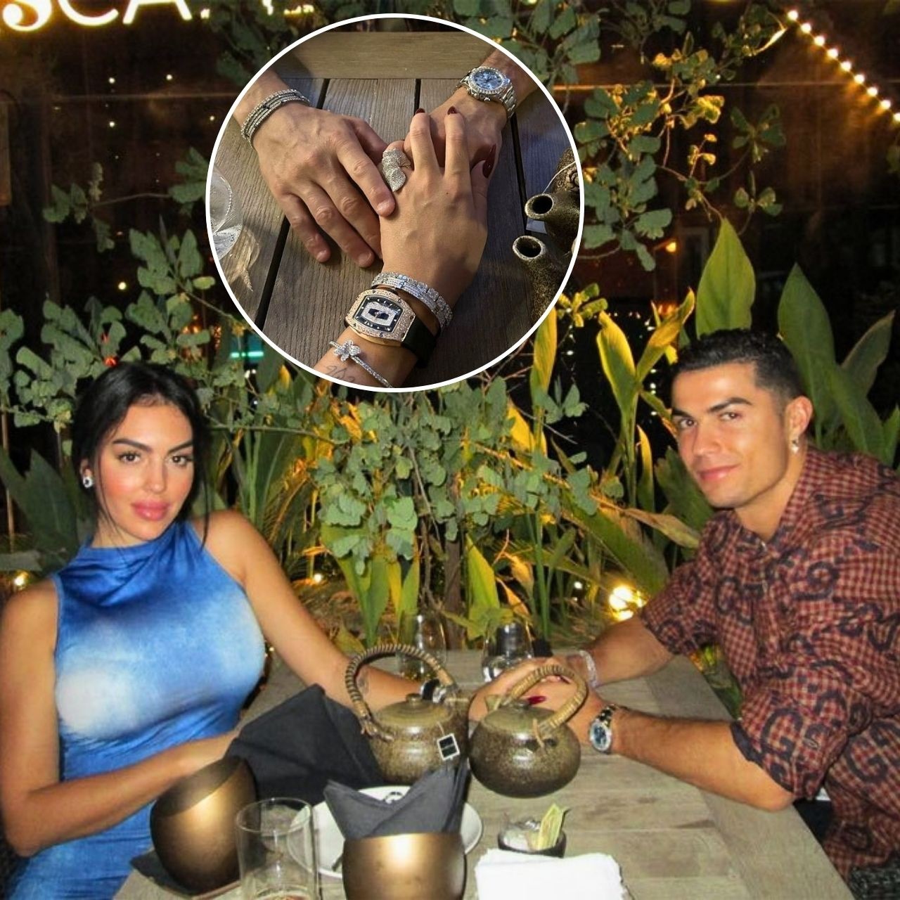 HOT: Celeb Couple C. Ronaldo and Georgina Attend Boxing Match Hand in ...