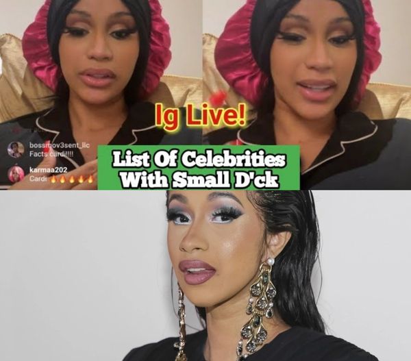 Cardi B Sparks Controversy by Naming Celebrities with "Very Small ...