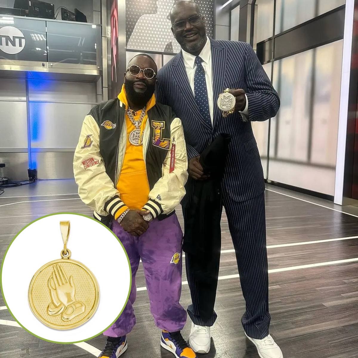 Rick Ross gave Shaquille O’Neal a giant diamond necklace as a symbol of ...