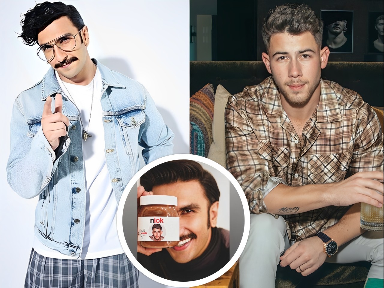 Ranveer Singh posted a quirky picture, holding a jar of Nutella with ...