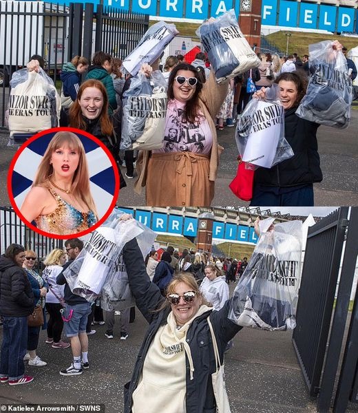 Swiftmania takes over Scotland: Taylor Swift fans skip work and queue ...