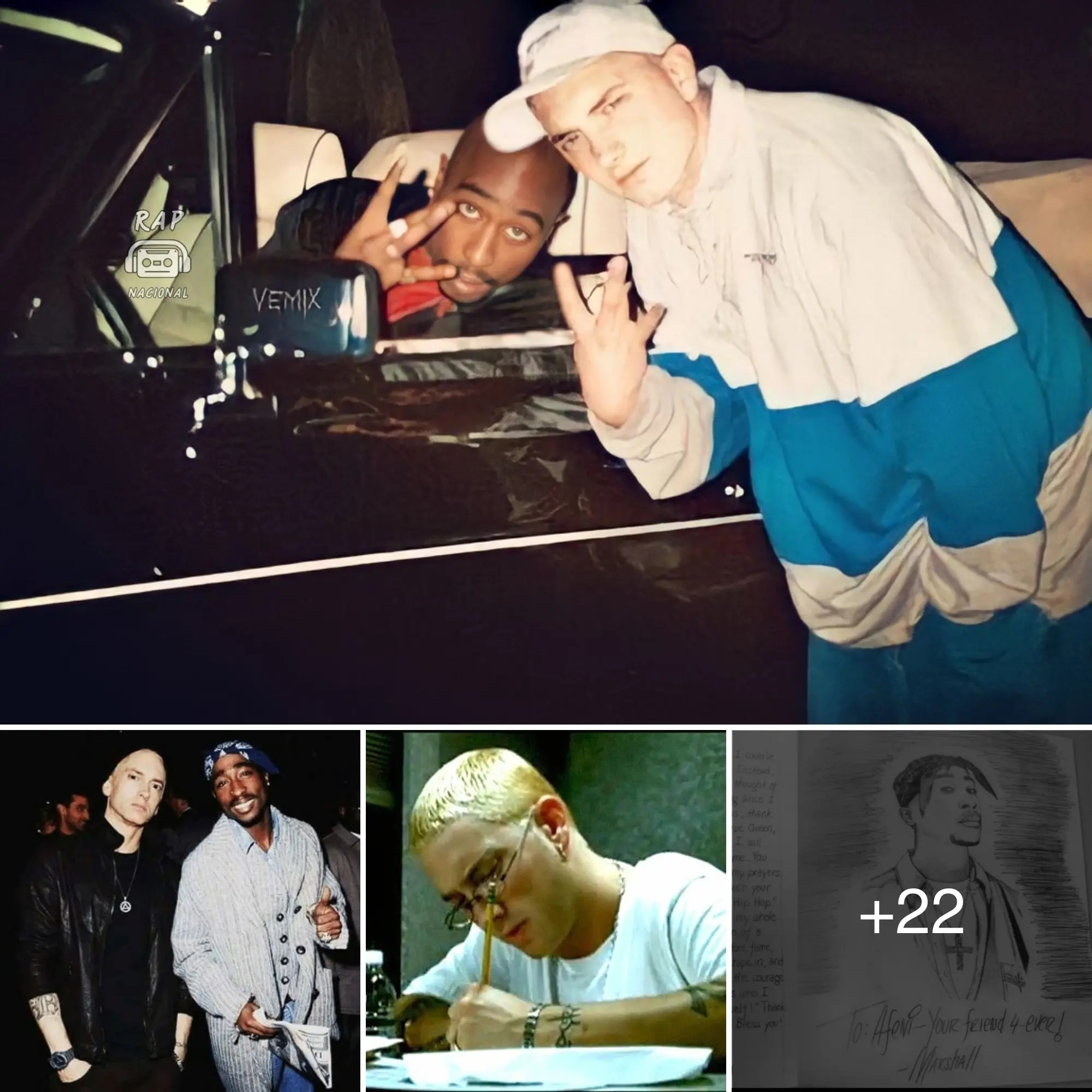 Eminem touched the world with a letter to Tupac’s mother after the ...