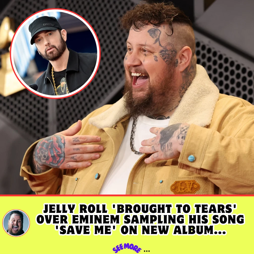 Jelly Roll 'brought to tears' over Eminem sampling his song 'Save Me ...