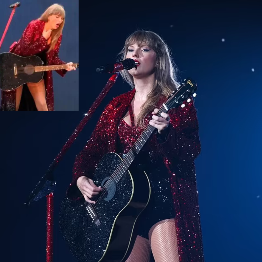 Taylor Swift - once again swallowed a bug on stage during her Eras Tour ...