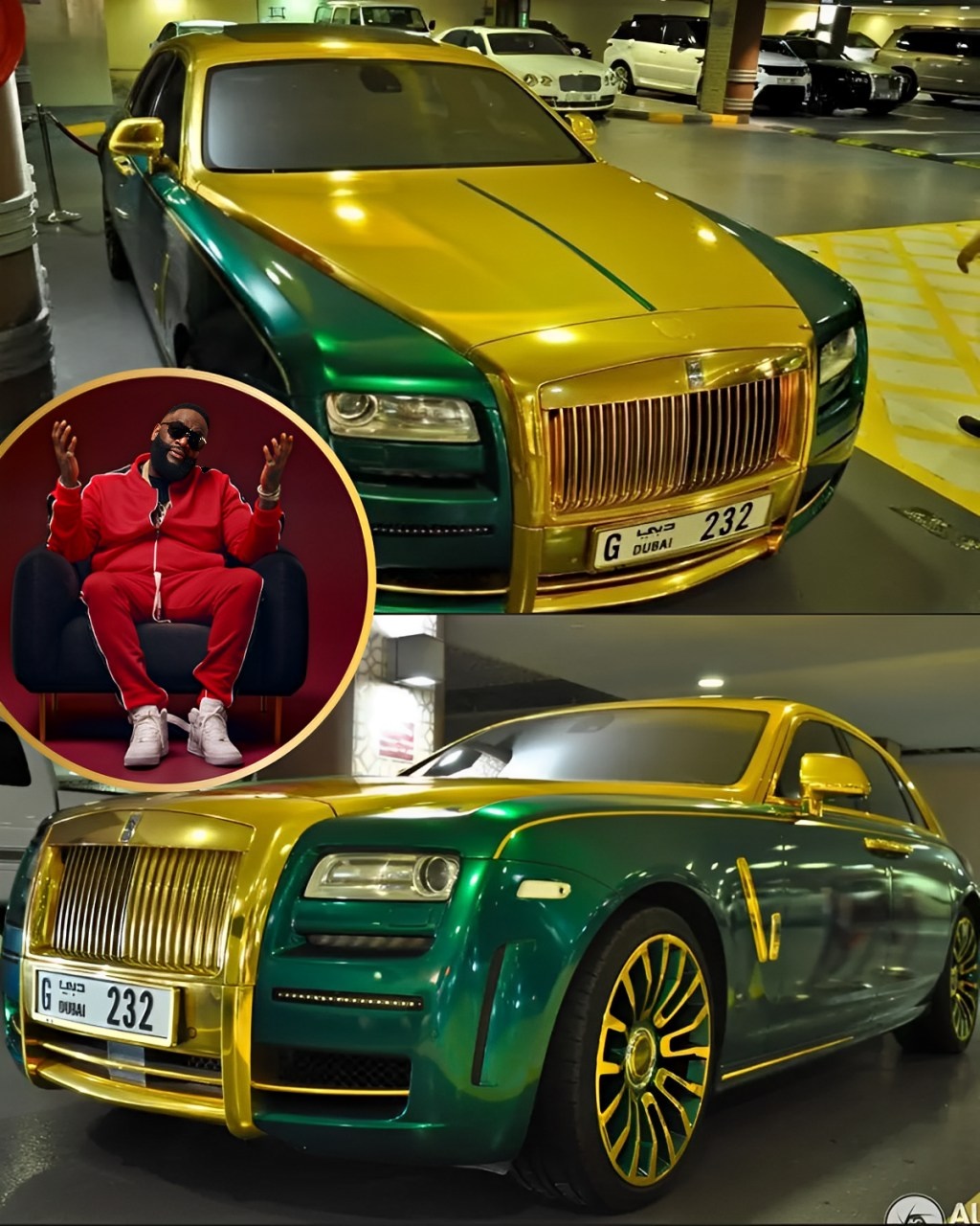 Close-up of the whole outside of millionaire Rick Ross’s Rolls-Royce, a ...