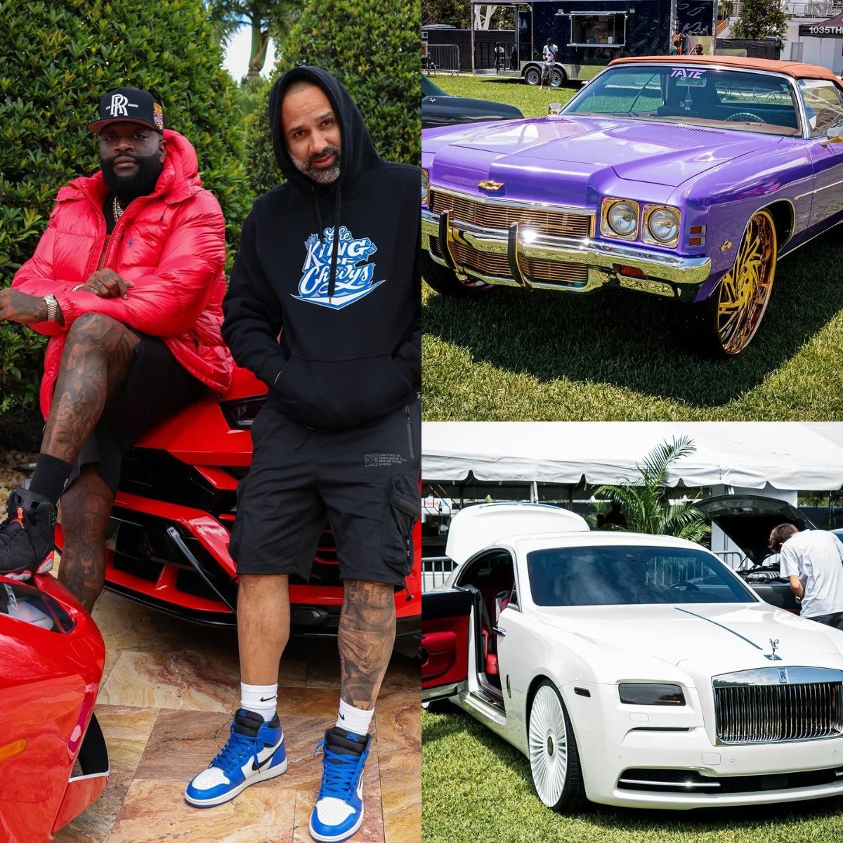 Rick Ross plans to give his best friend one of the cars in the photo ...