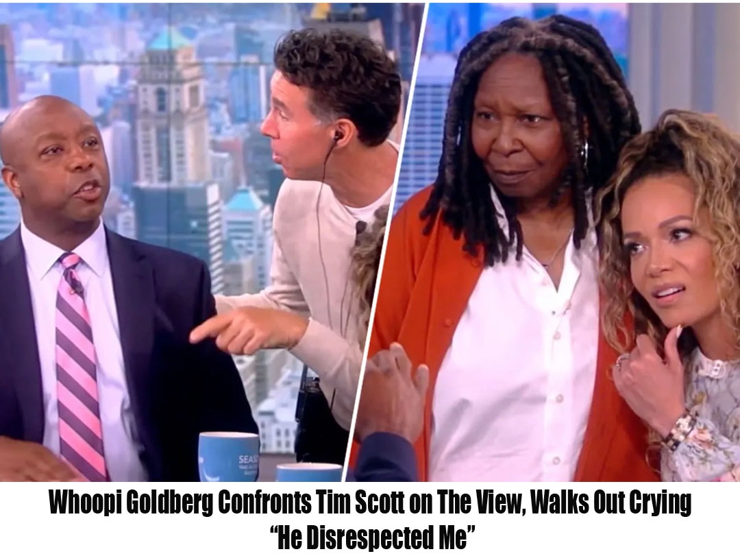 Whoopi Goldberg Confronts Tim Scott on The View, Walks Out Crying “He ...