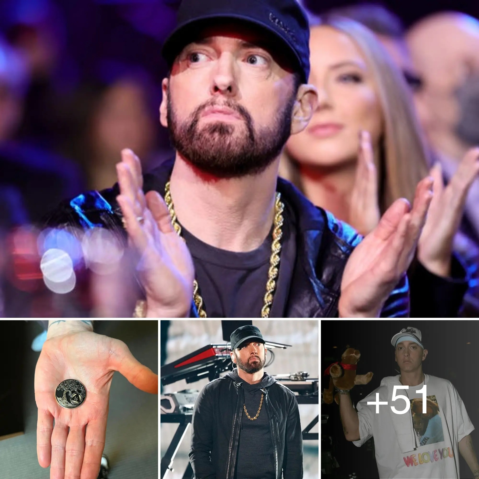 At 51, Eminem marks 16 years of sobriety, proudly displaying his new ...