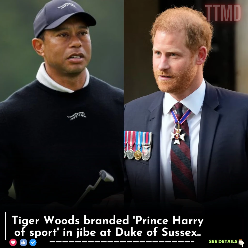 Tiger Woods branded 'Prince Harry of sport' in jibe at Duke of Sussex ...