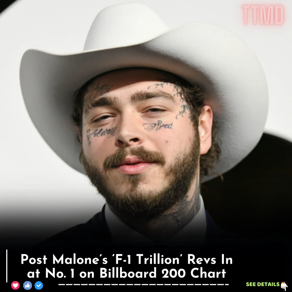 Post Malone’s ‘F-1 Trillion’ Revs In at No. 1 on Billboard 200 Chart - News