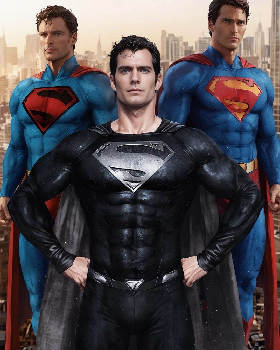Superman Actors Henry Cavill, Tom Welling & Tyler Hoechlin Unite With ...
