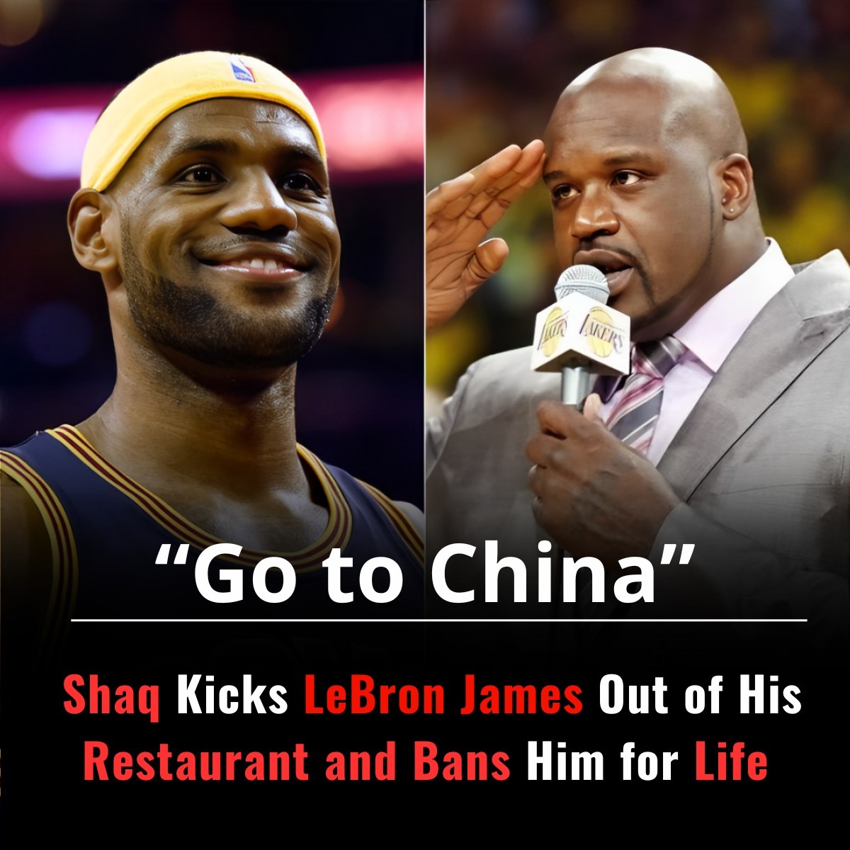 Breaking New: “Go to China”: Shaq Kicks LeBron James Out of His ...