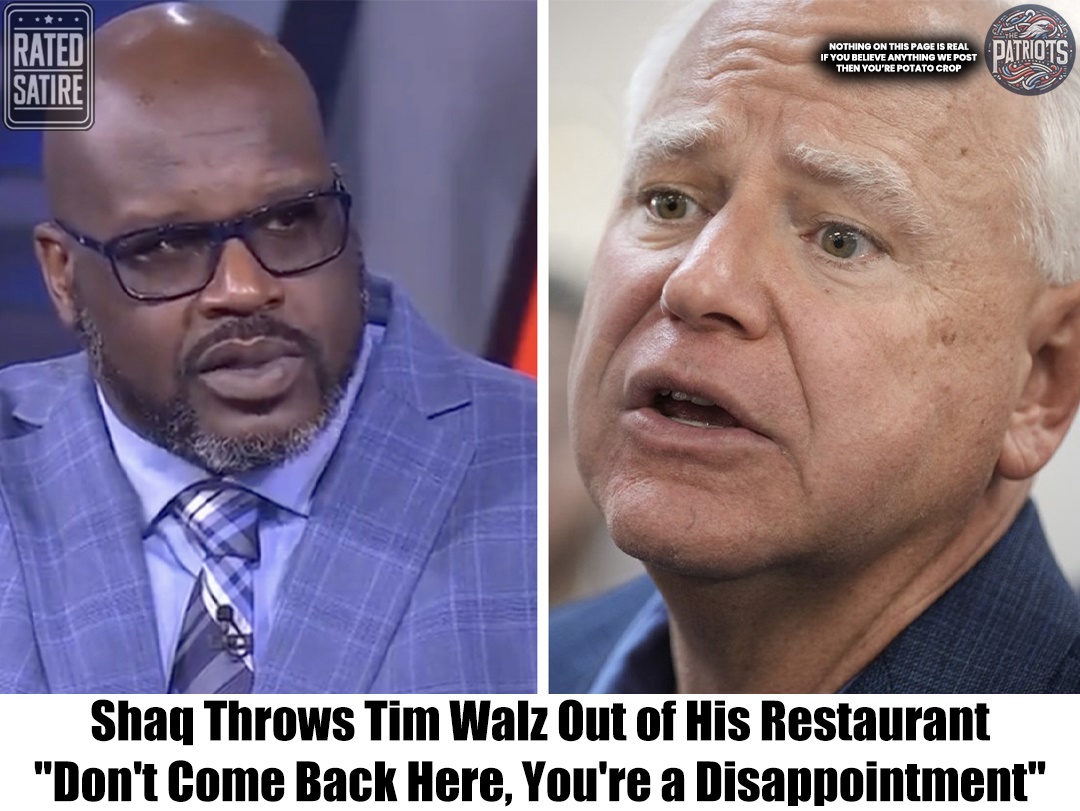 Shaq Throws Tim Walz Out of His Restaurant: "Don't Come Back Here, You ...