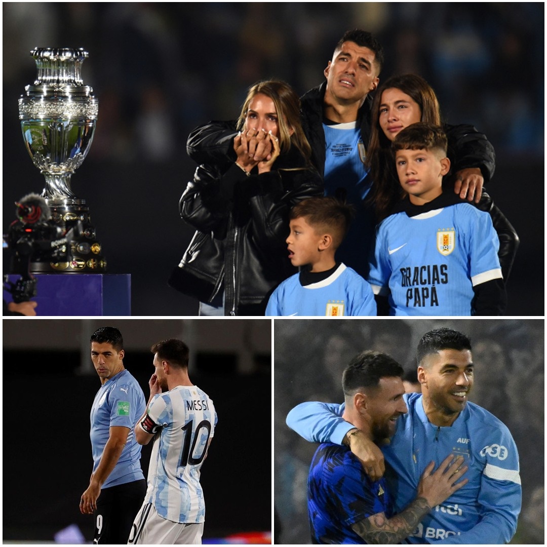 Messi consoles Suarez as he plays his last match for Uruguay - News