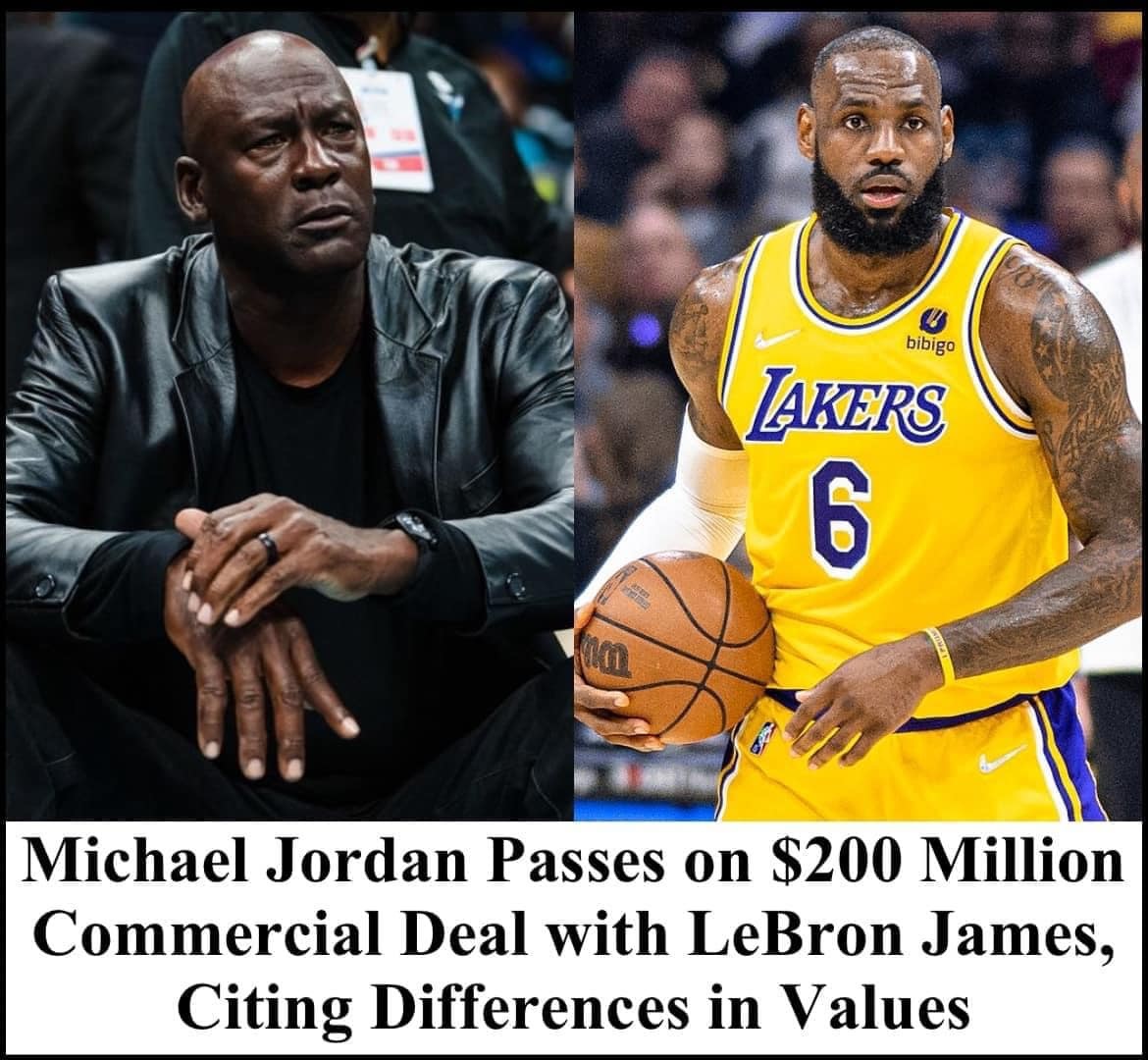 “Michael Jordan Passes on $200 Million Commercial Deal with LeBron ...