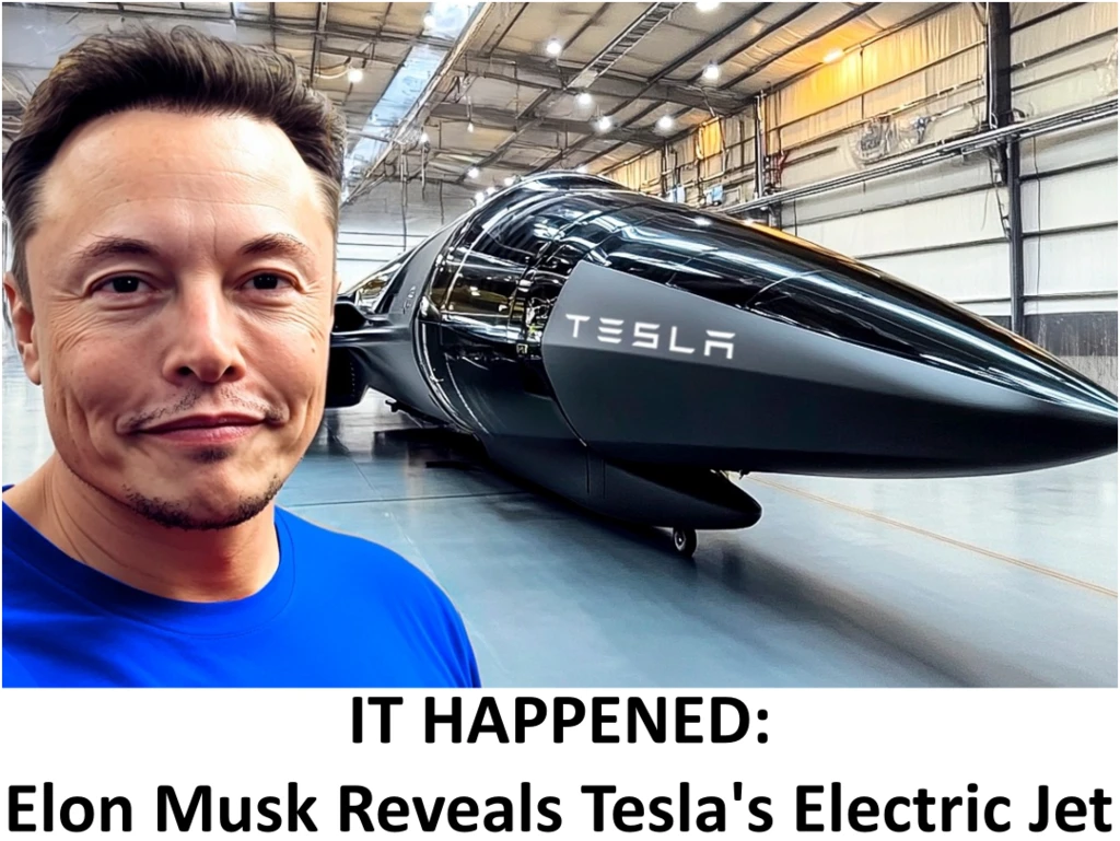 IT HAPPENED: Elon Musk Reveals Tesla's Electric Jet - S - News