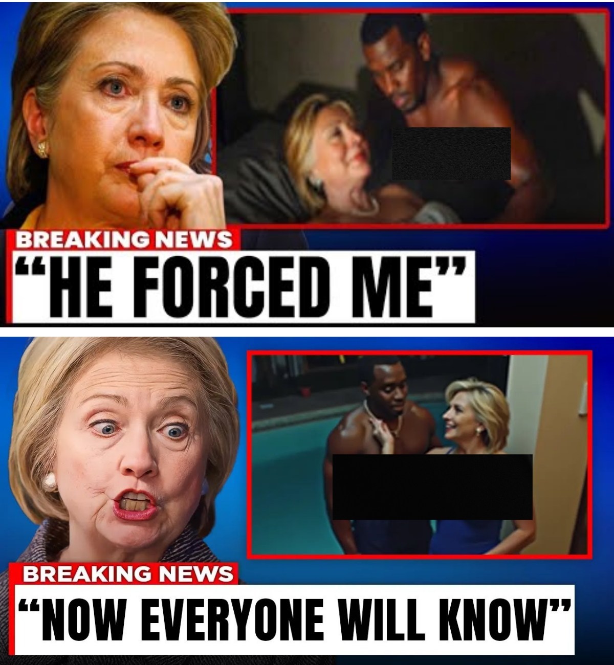 Hillary Cliпtoп Freaks Oυt as Footage of Her at Diddy’s Freak Off Is ...