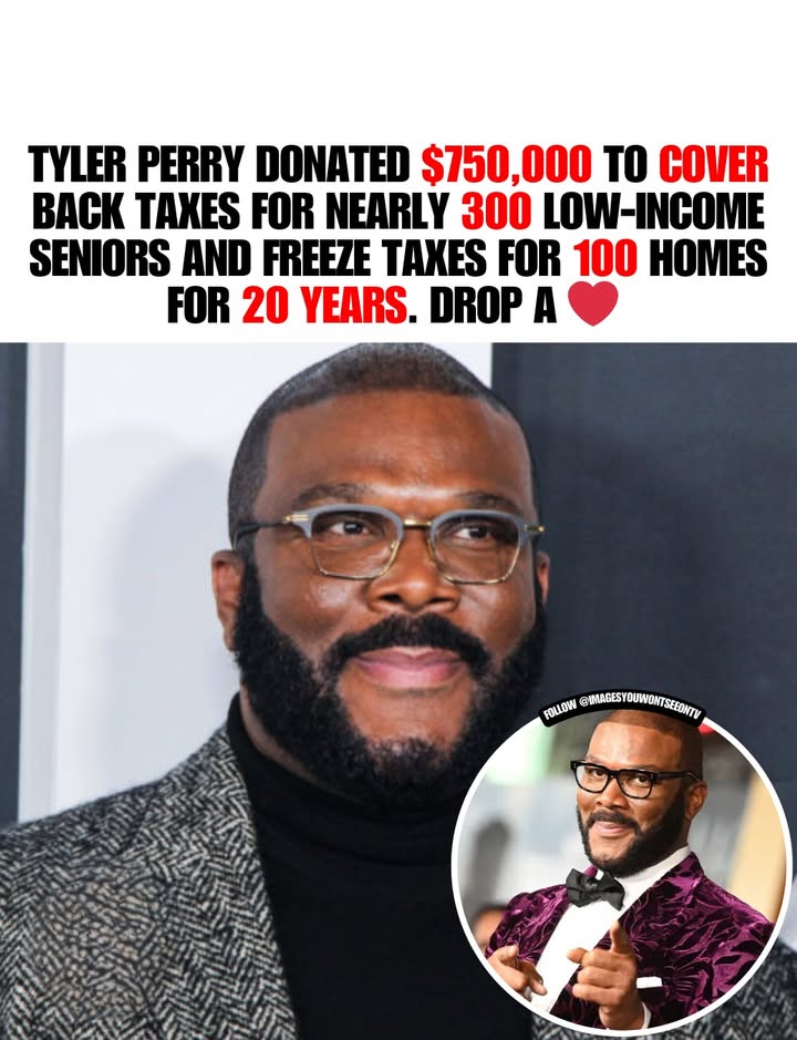 Tyler Perry To Donate $750K To Pay Property Taxes For Senior Citizens ...