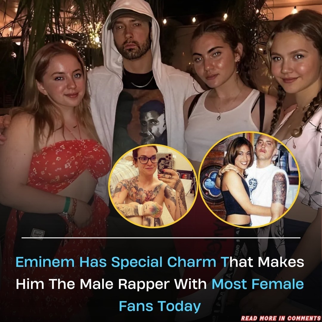 "Eminem possesses a special charm, making him the male rapper with the ...