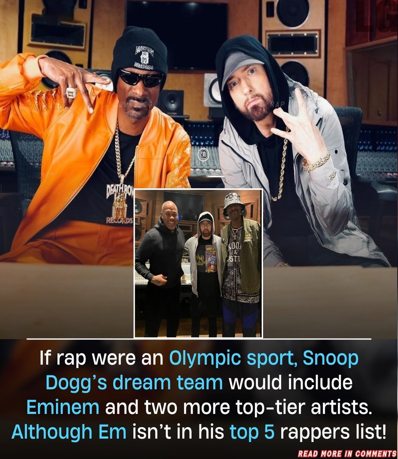 If rap were an Olympic sport, Snoop Dogg’s dream team would include ...