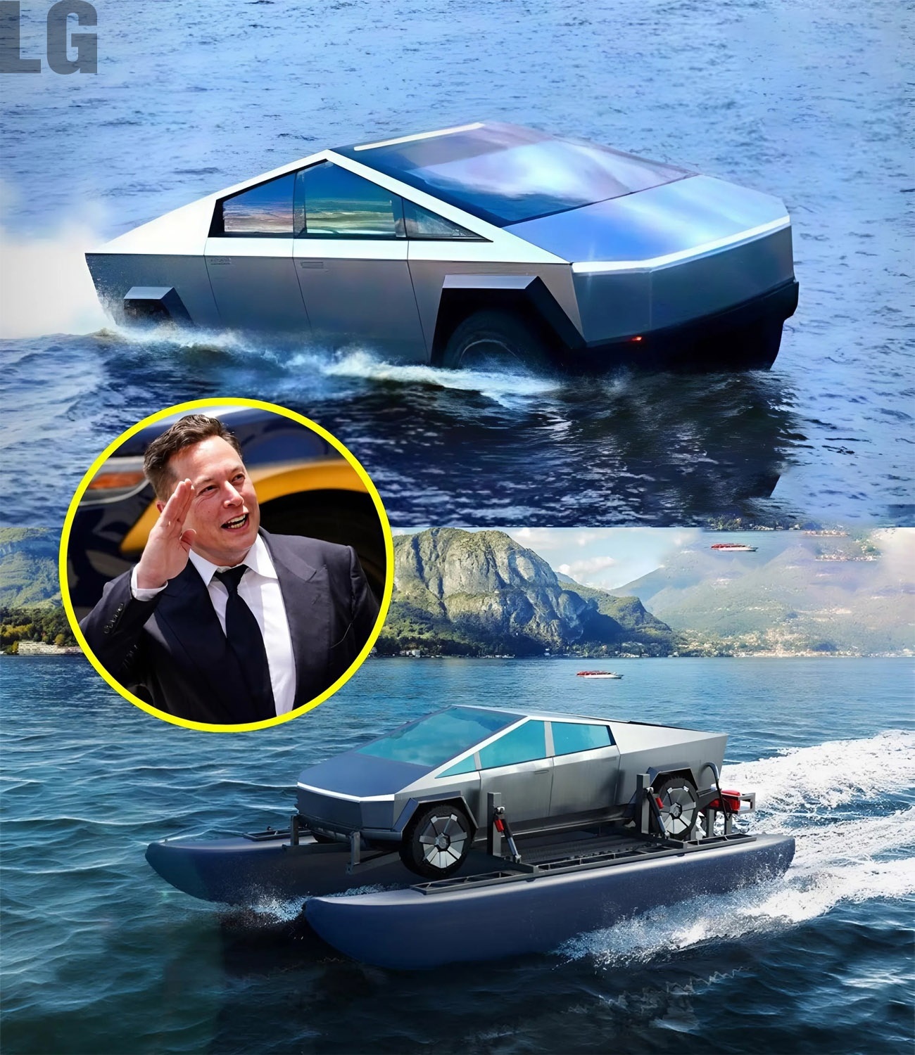 Tesla Cybertruck takes to the water: Elon Musk claims it can swim like ...