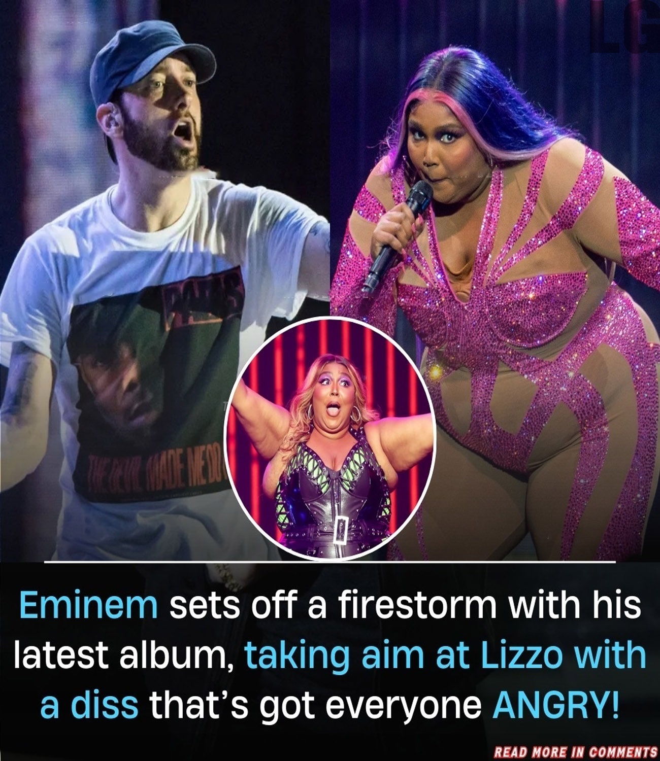 Eminem sets off a firestorm with his latest album, taking aim at Lizzo ...