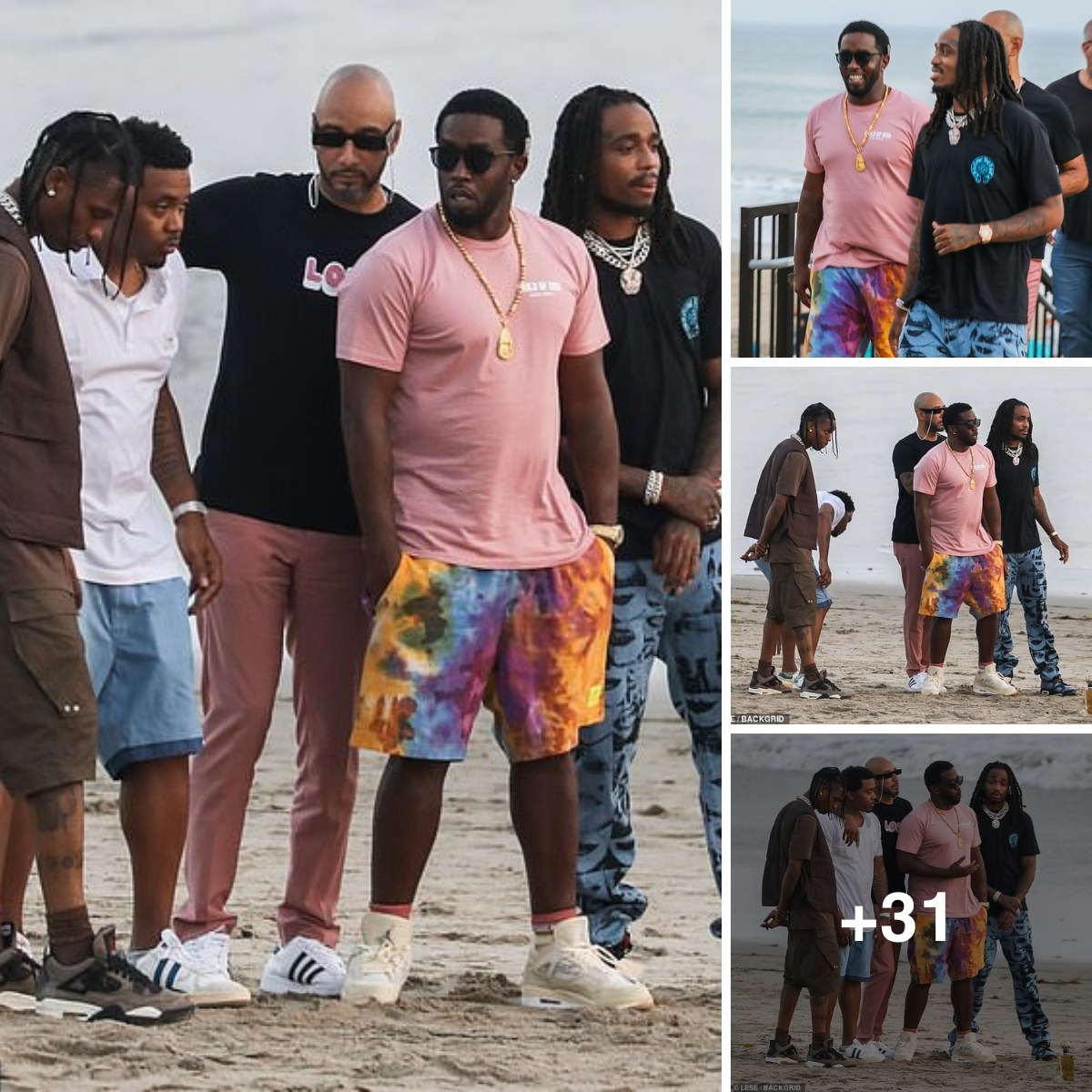 In Malibu, Diddy used to be seen posing for photos on the beach with ...