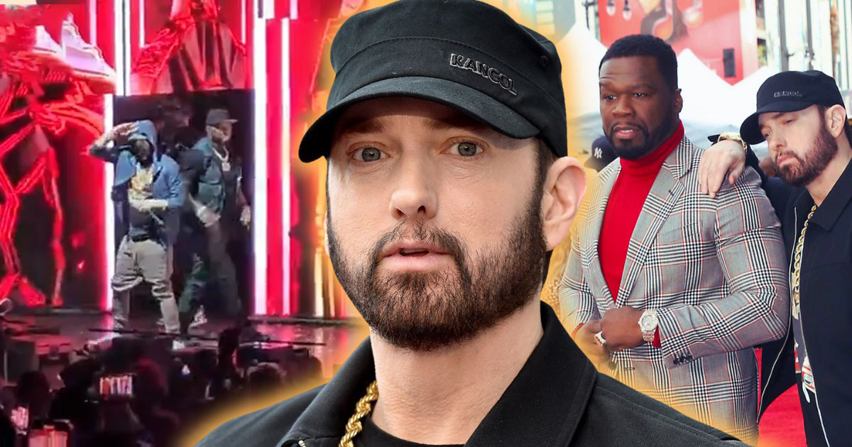 "Eminem’s Explosive Return: Joins 50 Cent on Stage in Detroit—The Crowd ...