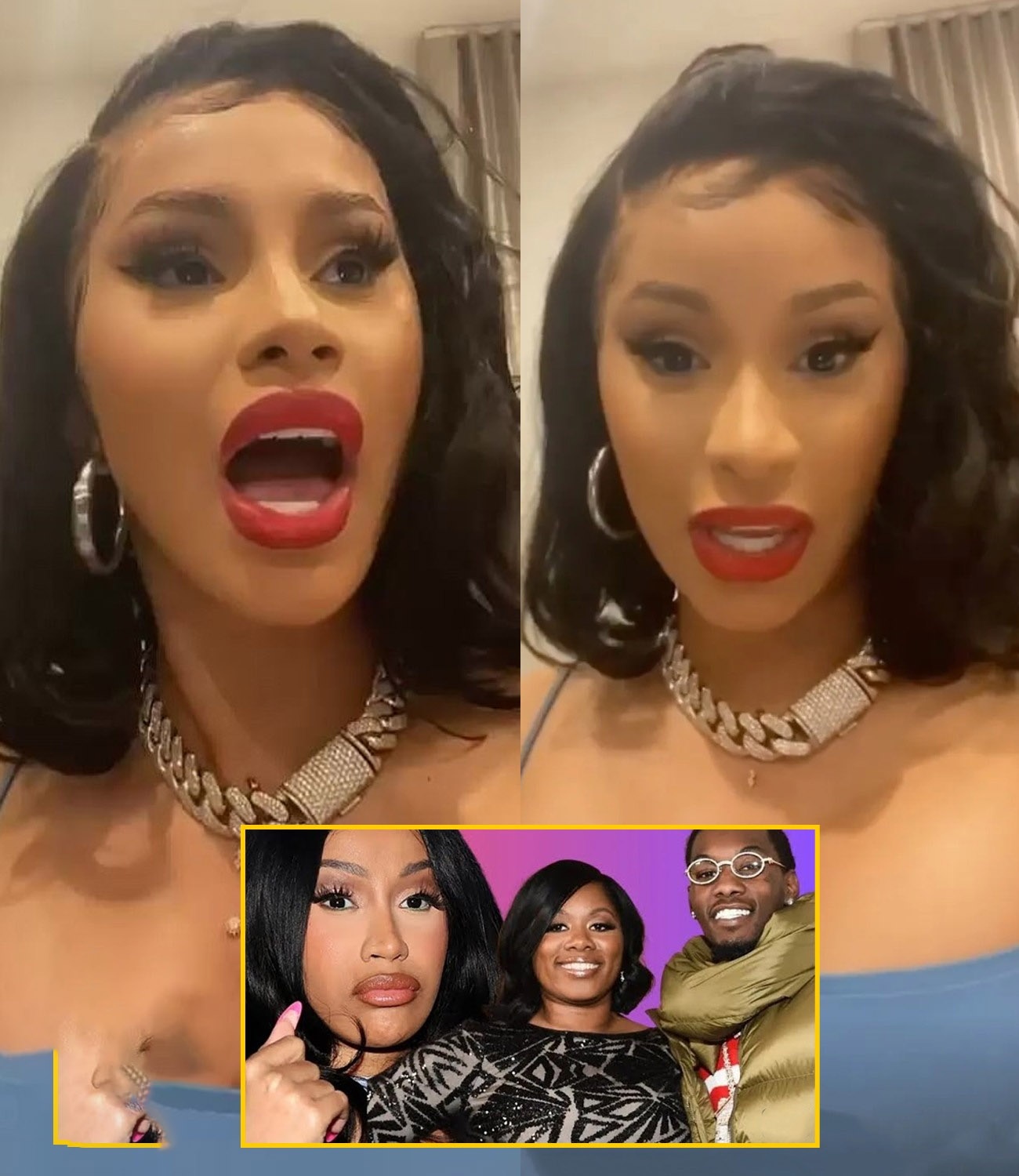 Cardi B "exposed" Offset's mother for disrespecting her children, and publicly called Offset "my ...