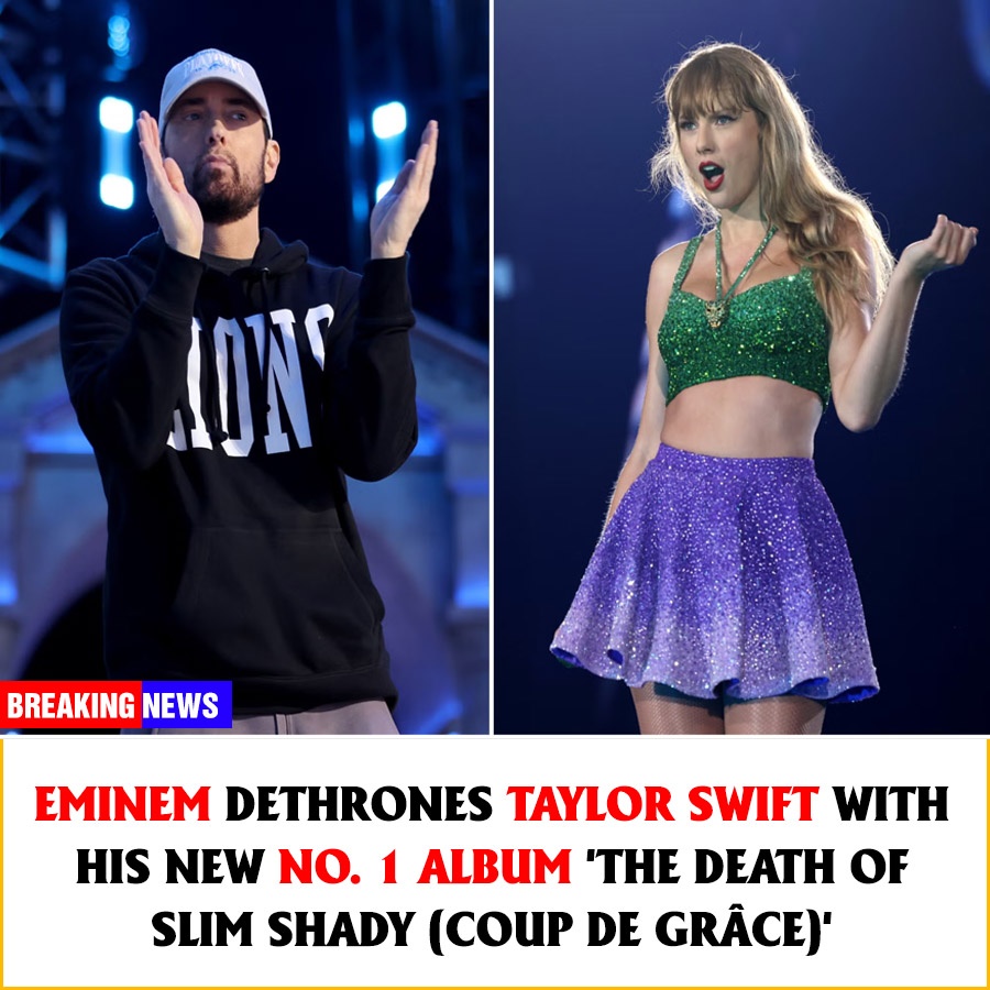 Eminem Dethrones Taylor Swift as His New Album ‘The Death of Slim Shady ...