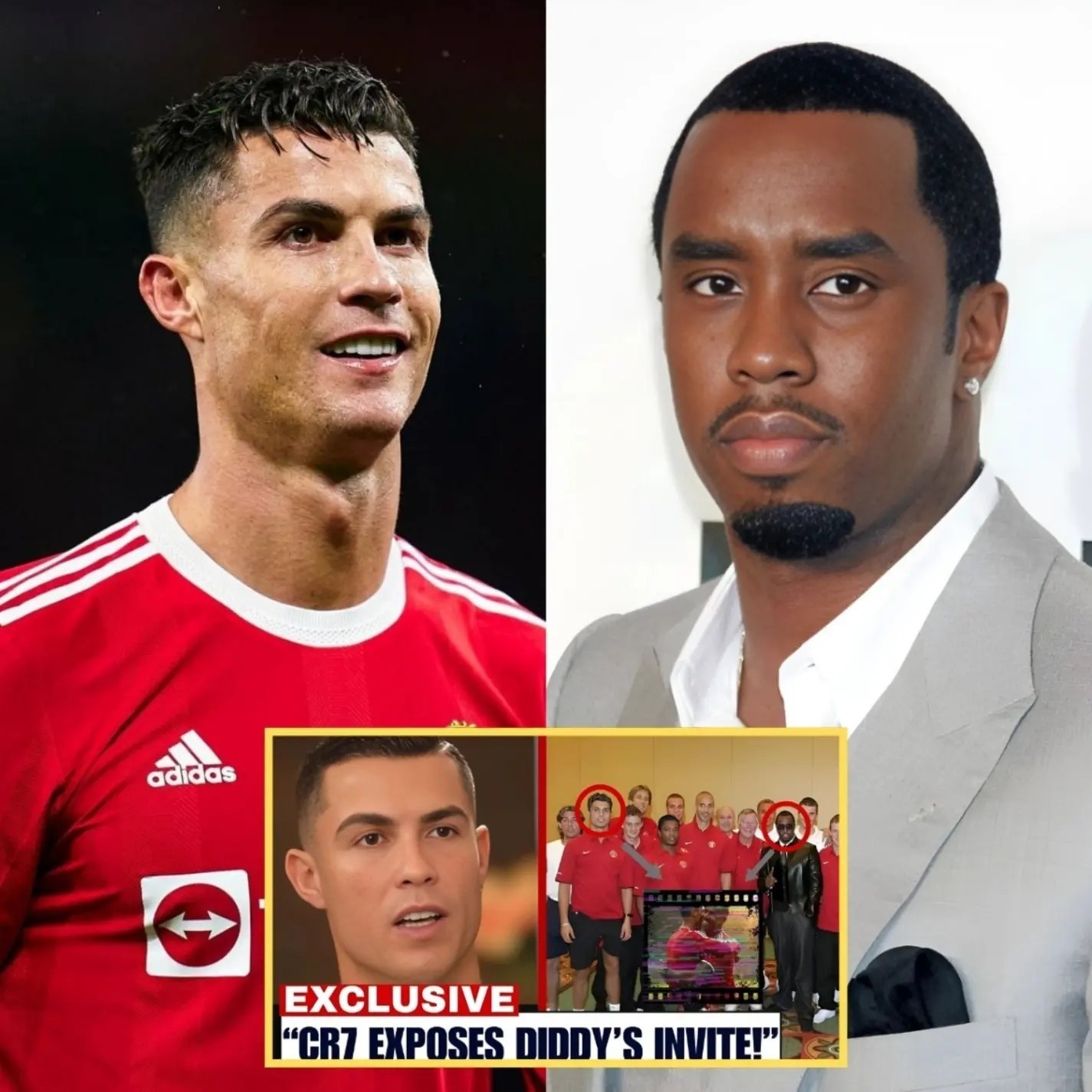 “Ronaldo and Diddy: The unexpected confrontation on the red carpet, the ...