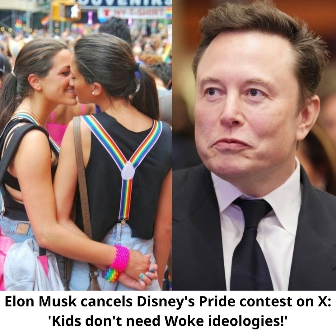 Elon Musk cancels Disn3y’s Pride contest on X: ‘Kids don’t need Woke ...