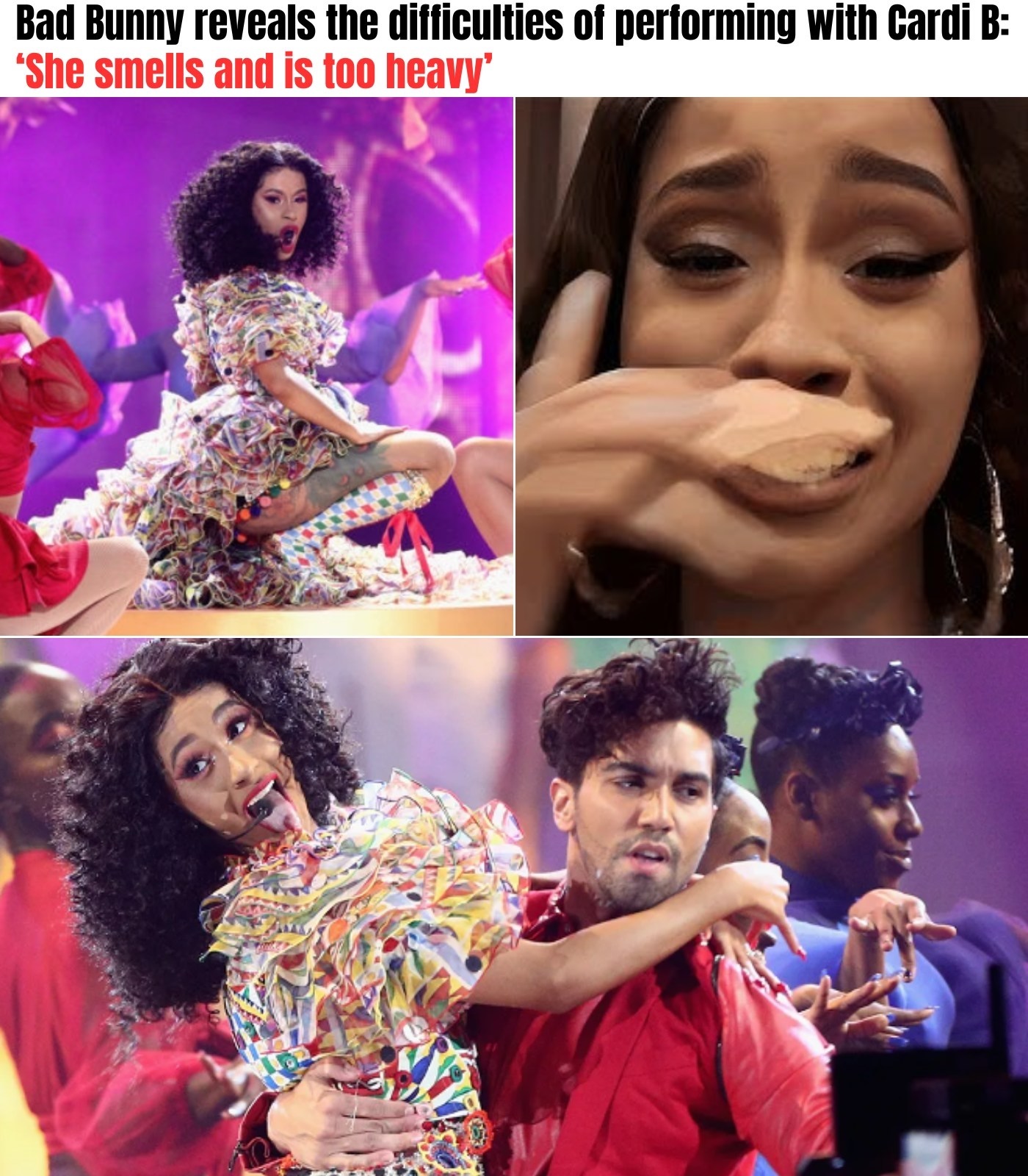 Bad Bunny reveals the difficulties of performing with Cardi B: ‘She ...