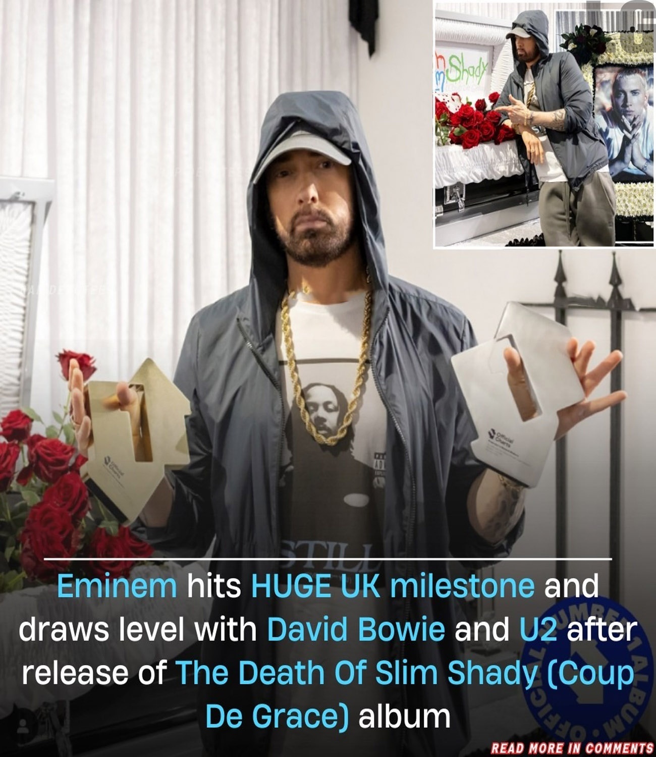 **BREAKING: Eminem Hits Historic UK Milestone, Matching Legends David ...