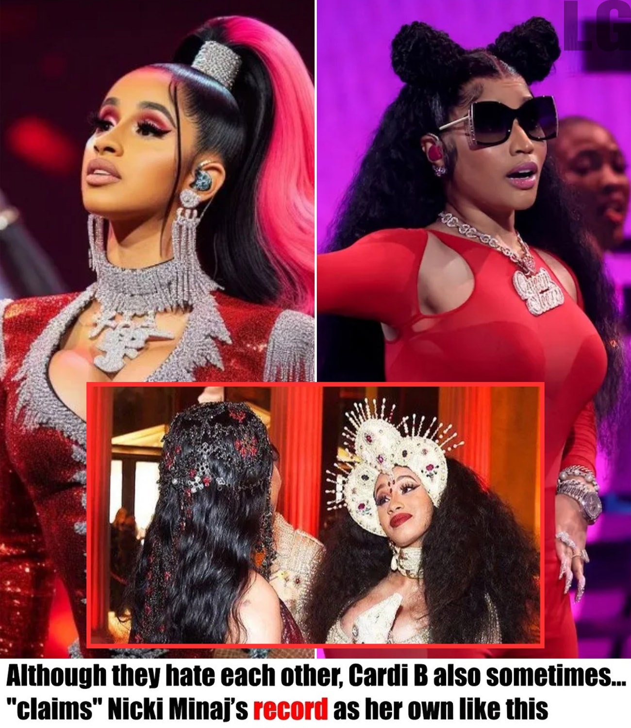 **Cardi B Shocks Fans by Claiming Credit for Nicki Minaj’s Achievements ...