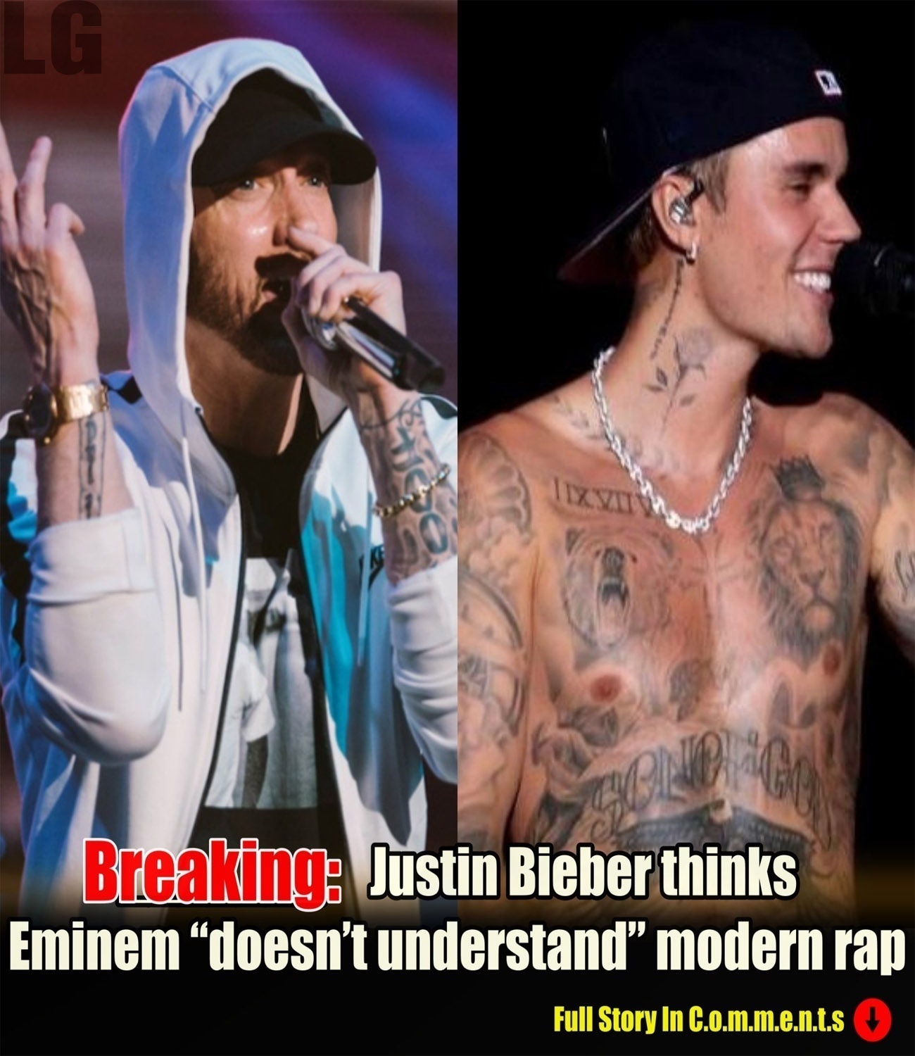 Justin Bieber "Criticizes" Eminem When He Claims His Classic Rap Doesn ...
