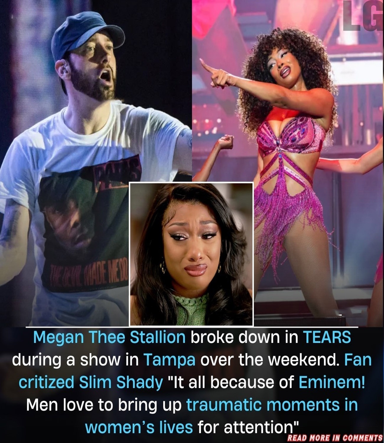 Megan Thee Stallion Breaks Down in Tears Onstage Before Performing Her ...