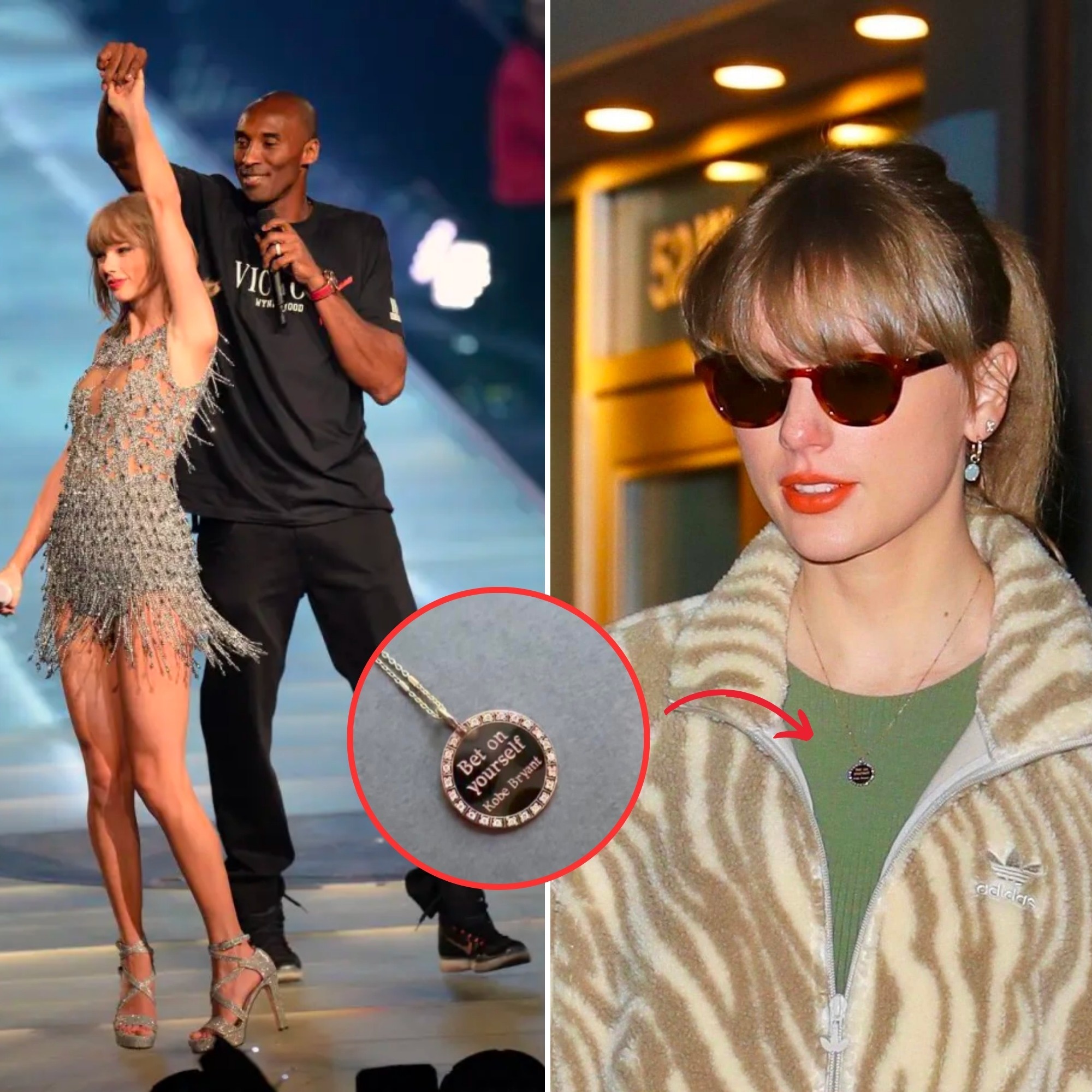 RESPECTFUL FRIENDSHIP: Taylor Swift has worn a necklace with Kobe ...