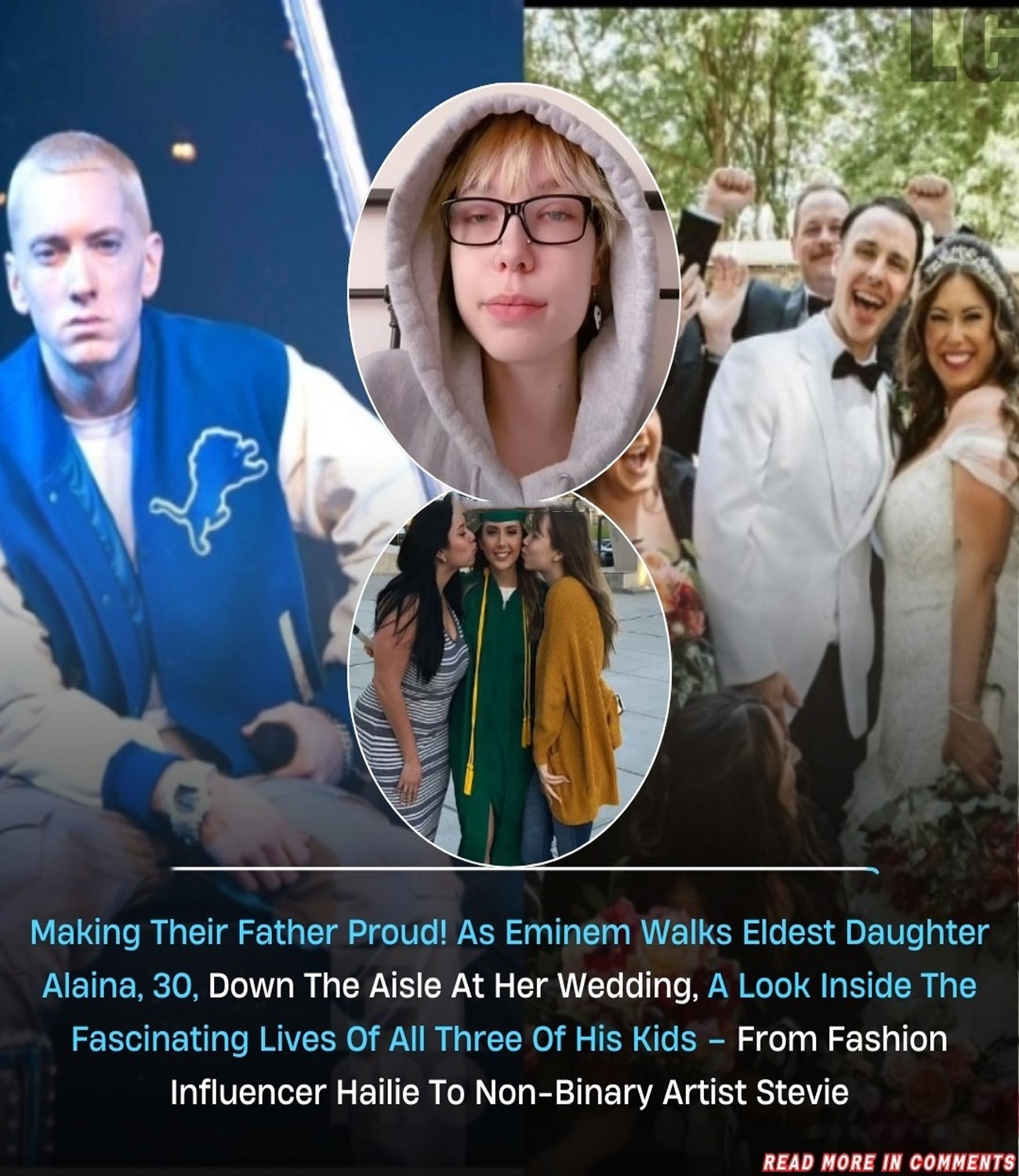 Making Their Father Proud! As Eminem Walks Eldest Daughter Alaina, 30 ...