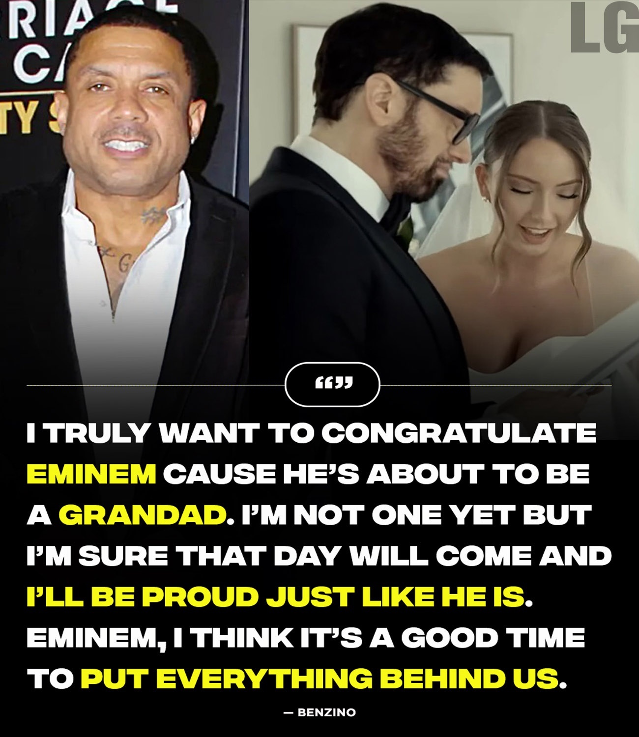 Benzino Congratulates Eminem on being grandfather: “Love, bro” - News