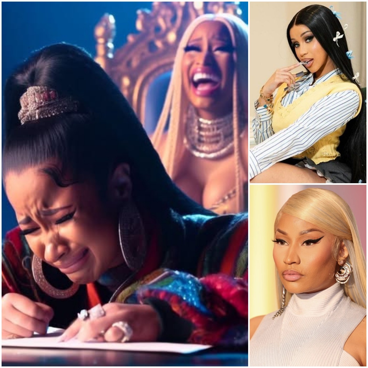 Nicki Minaj kindly guides her younger sister Cardi B to write the best ...