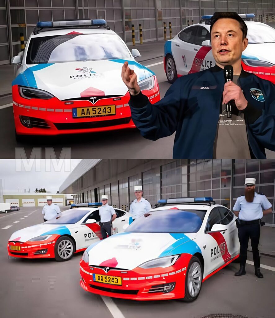 Elon Musk unveils sleek new Tesla Model S high-speed police vehicles in ...