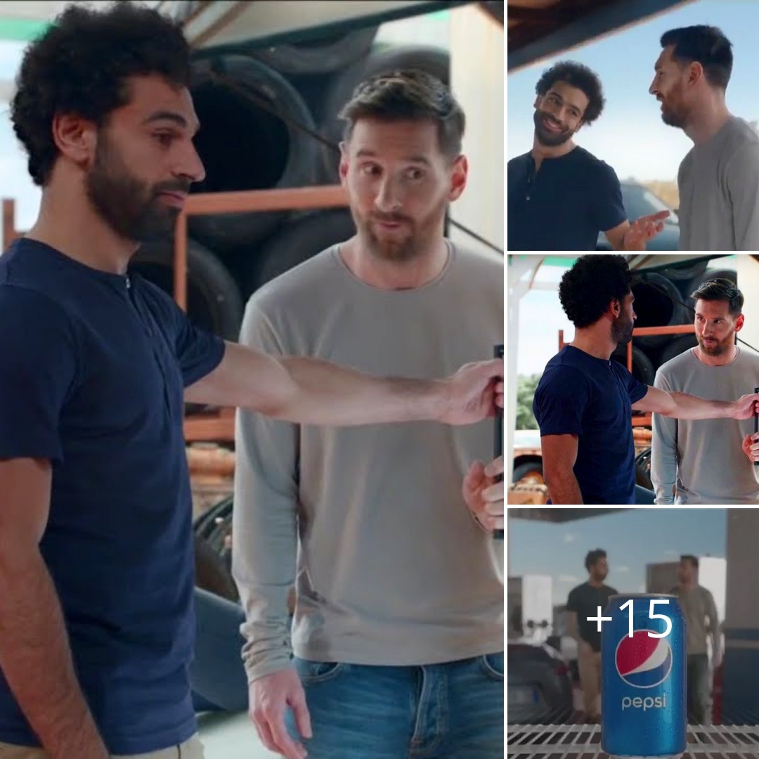 Liverpool star Mo Salah stars alongside football icon Lionel Messi in a ...