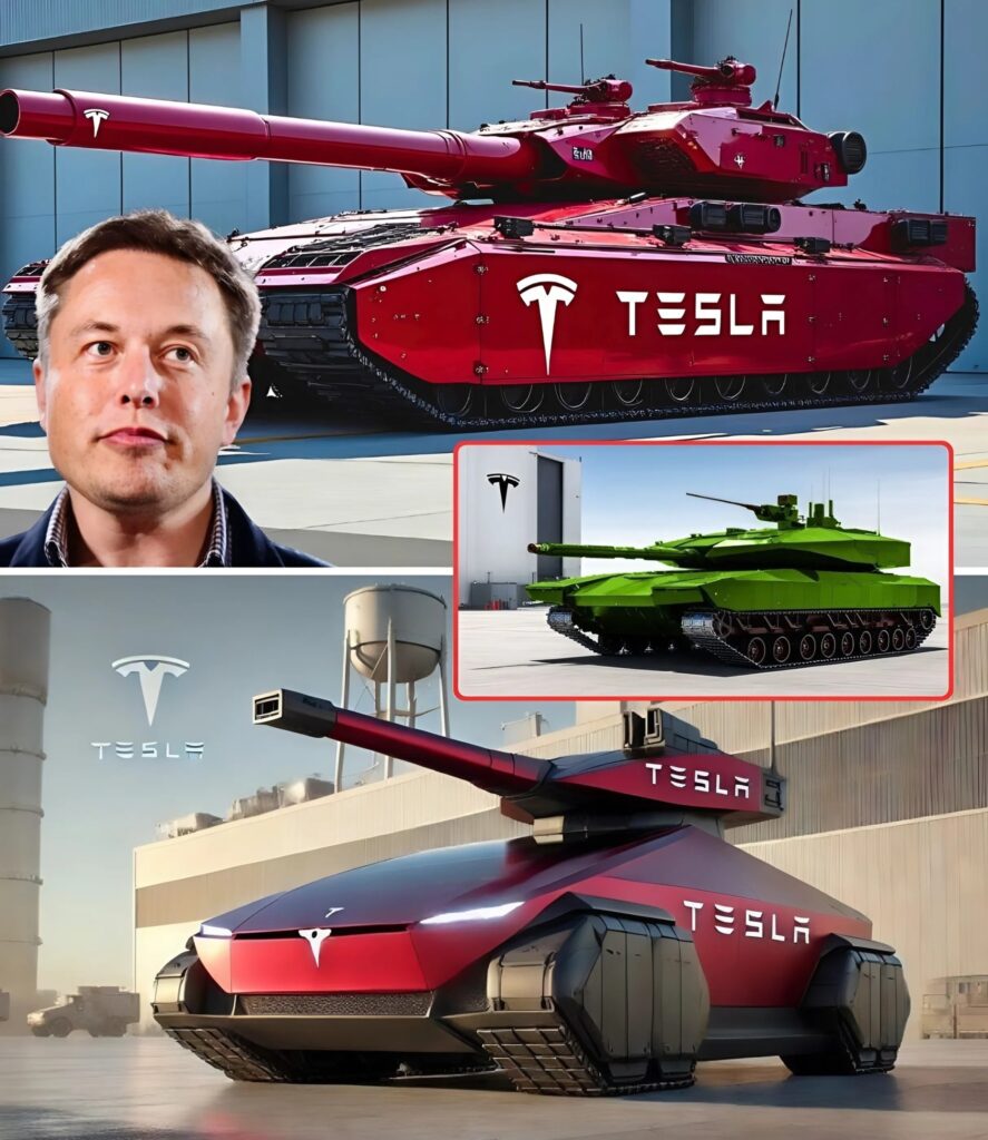 (VIDEO) Elon Musk's secret Tesla tank shocked the United States: the ...