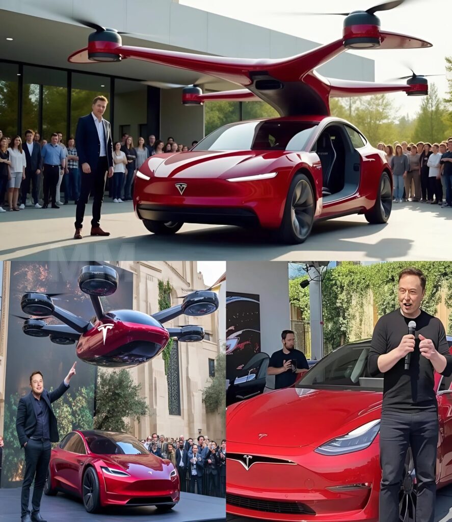 BREAKING NEWS: Elon Musk's Tasla flying car prototype for 2025 shocked ...