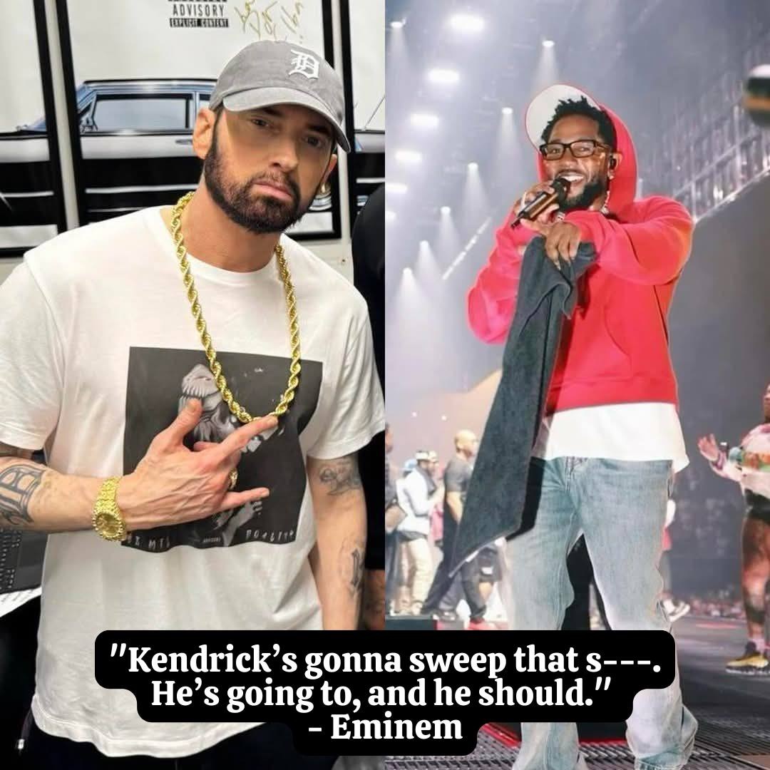 Eminem predicts Kendrick Lamar will ‘sweep that s**t’ at the 2025 ...
