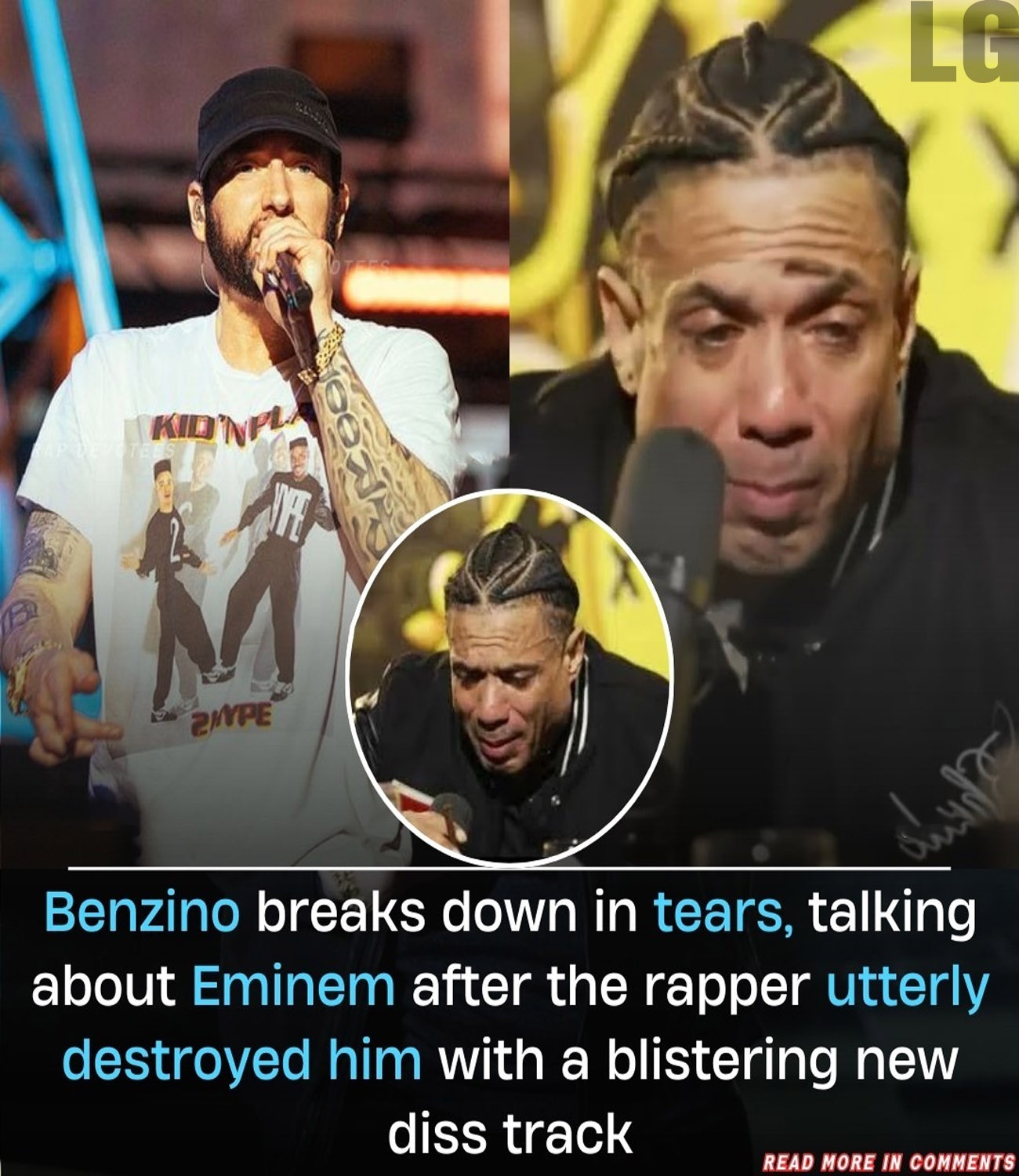 Benzino breaks down in tears, talking about Eminem after the rapper ...