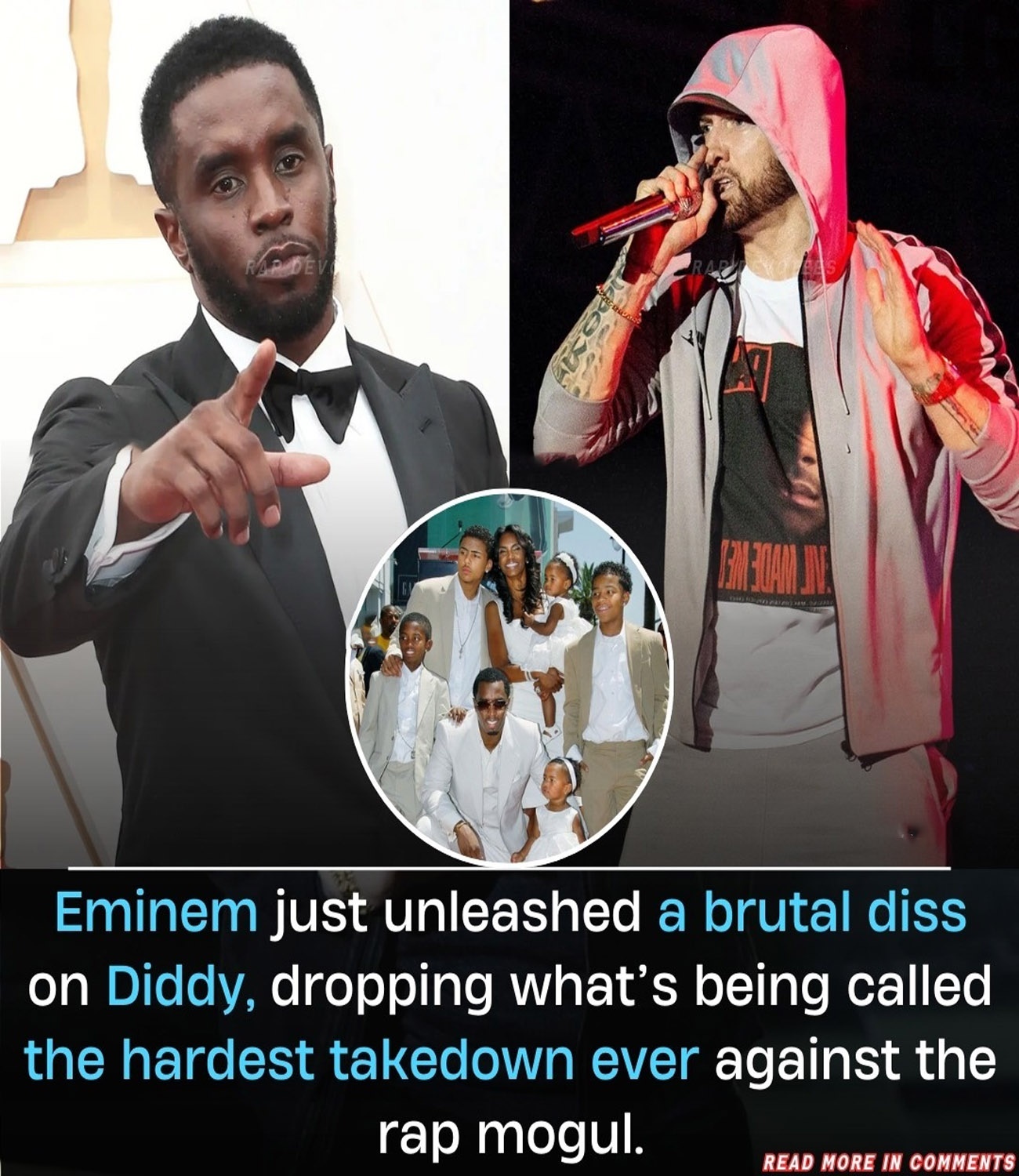 Eminem just unleashed a brutal diss on Diddy, dropping what’s being ...