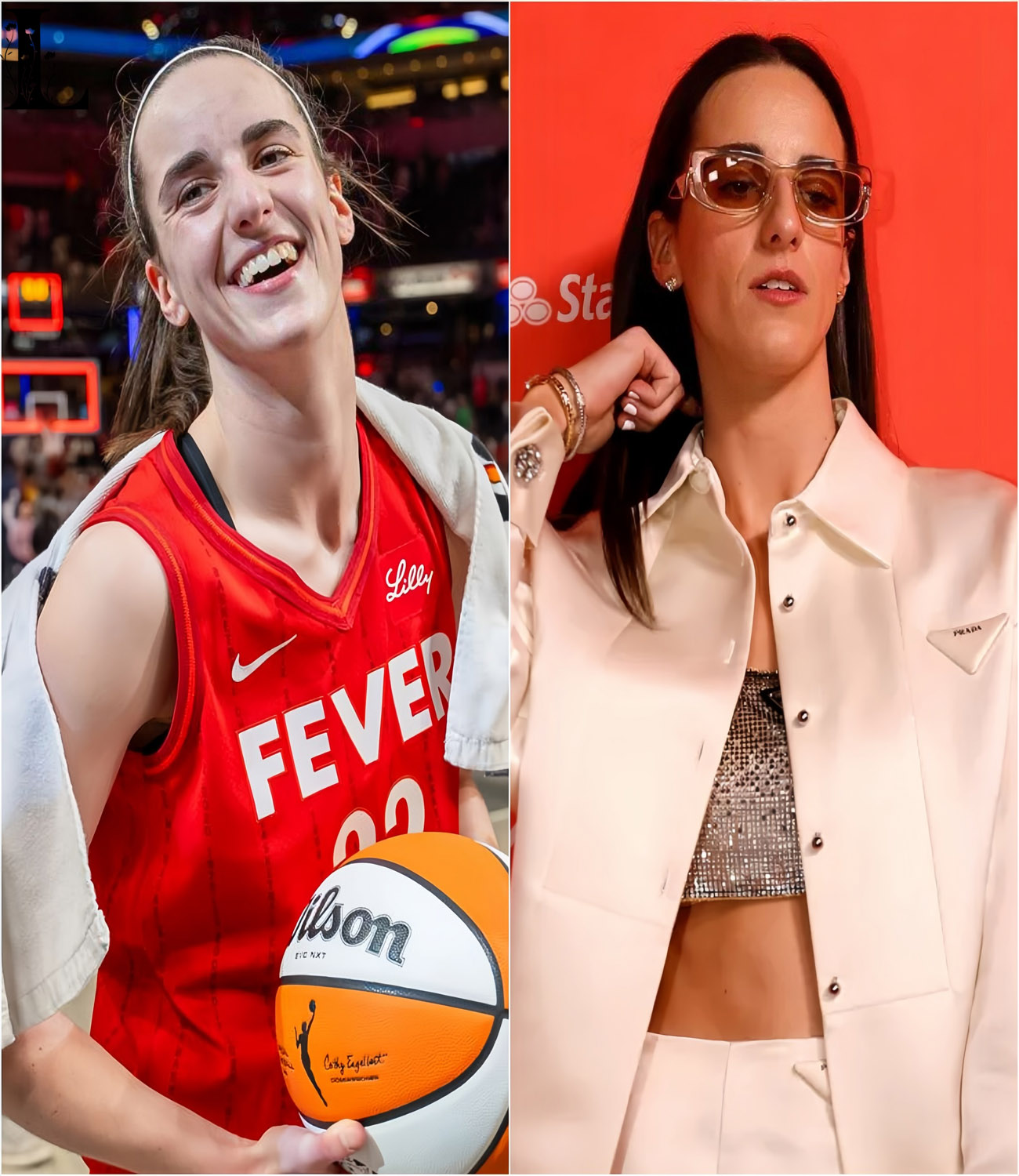 Caitlin Clark appeared in a white bikini under the soft sunlight, a ...